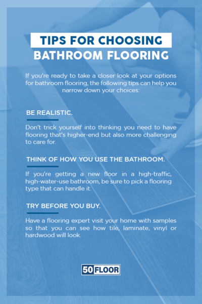 Best Bathroom Flooring Options | 50Floor