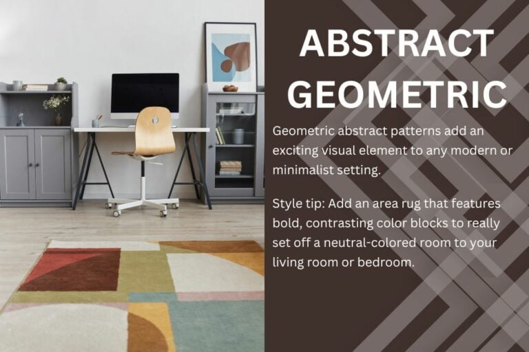 Best Geometric Carpet Patterns to Refresh Your Living Room | 50Floor